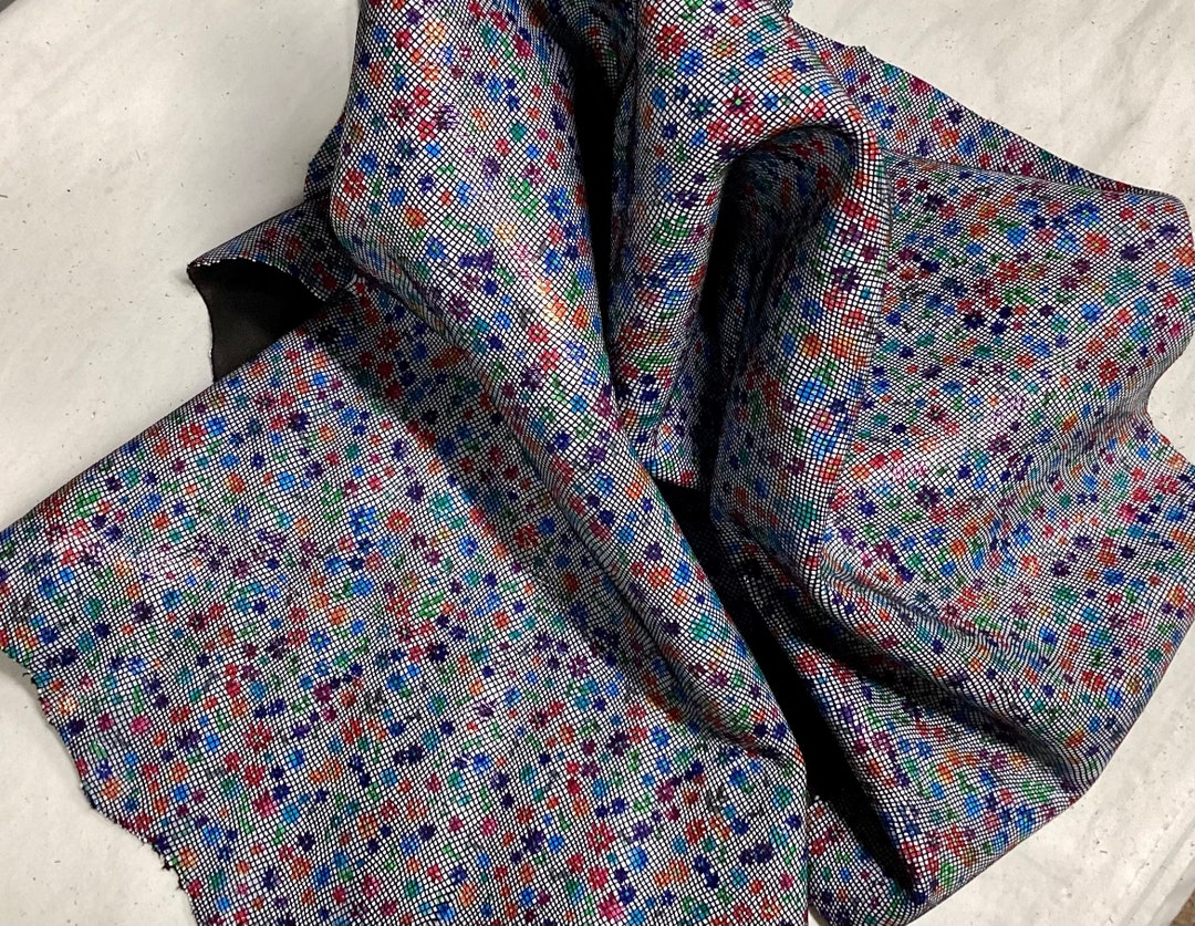 Multi Colored Spots,leather Lambskin. LAMB406 - Etsy