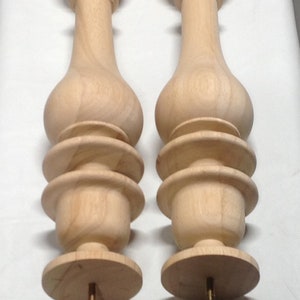 Package of 2 Unfinished Wooden Bedpost Finials 16 Inch #FN16 - Etsy