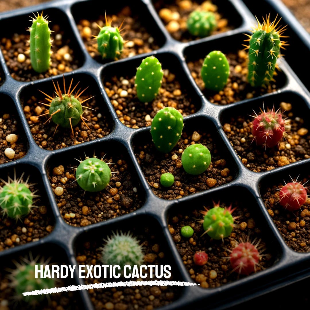 50 Hardy Exotic Cactus Seeds Mix Rare Succulent Variety Drought ...