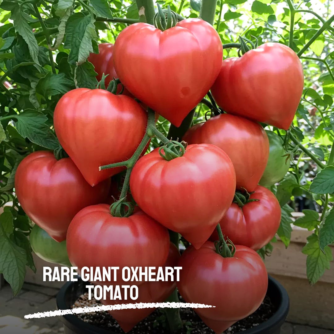 20 Giant Oxheart Tomato Seeds: Rare Heirloom, Large Red Fruit - Etsy