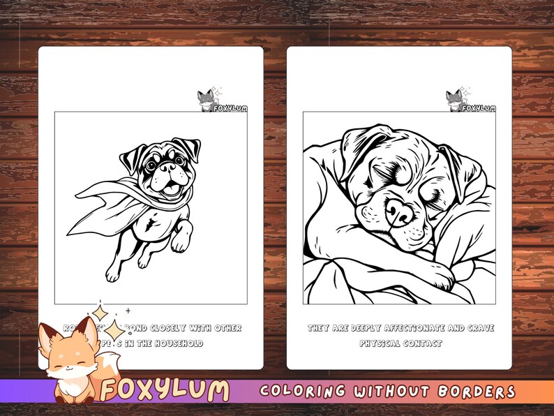 Rottweiler Coloring Pages PDF for Kids, 100 Pages With Fun Facts About ...