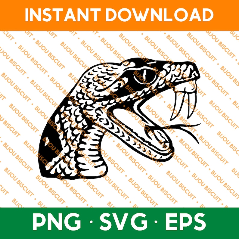FAMU Snake Outline Svg | Florida A&M University Svg | HBCU Pride Svg ...