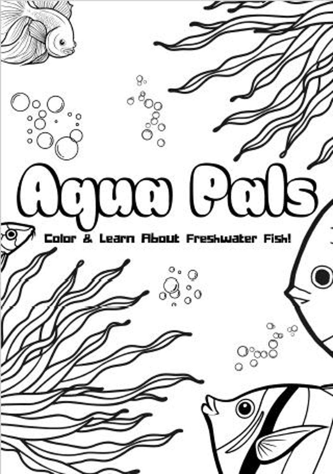 Freshwater Fish Coloring Book for Kids – Fun & Educational Aquarium ...