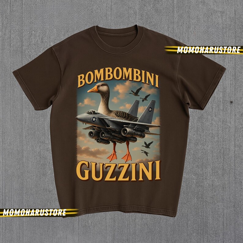 Bombombini Guzzini T-shirt,funny Goose Meme,bootleg Rap Tee,silly Goose ...