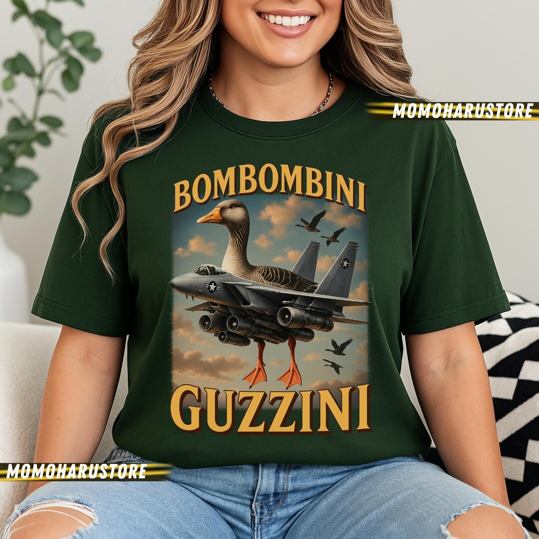 Bombombini Guzzini T-shirt,funny Goose Meme,bootleg Rap Tee,silly Goose ...