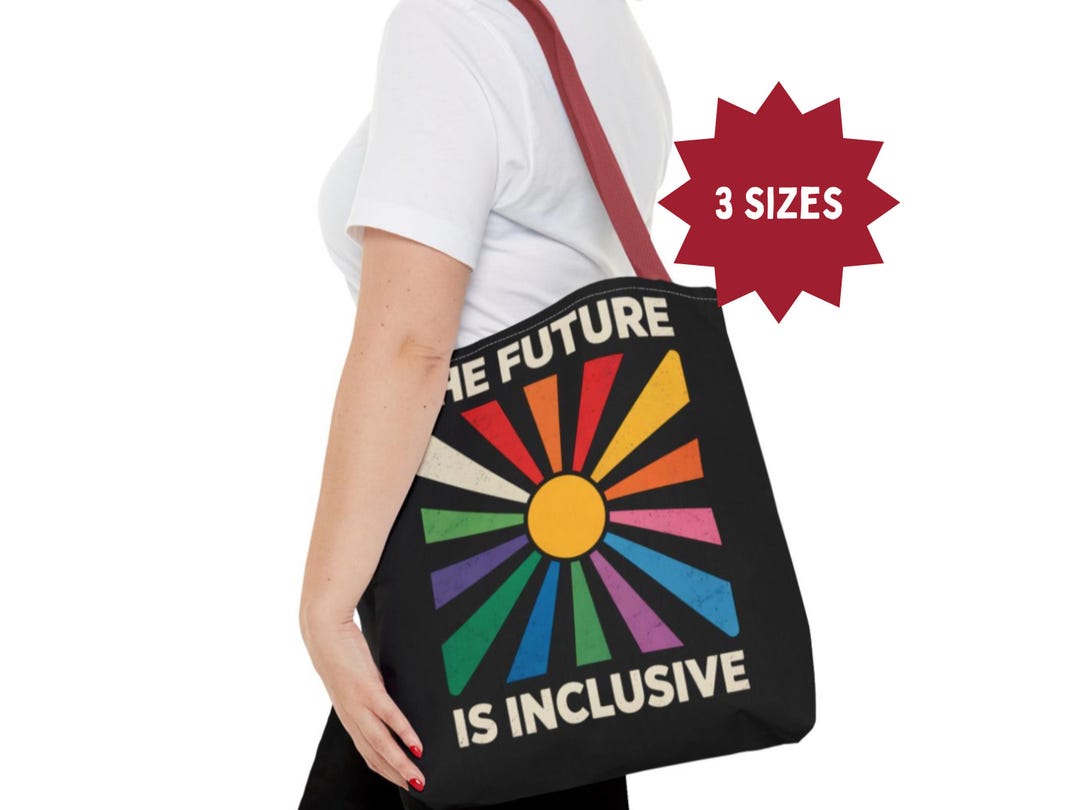 Inclusive Future Tote Bag LGBTQ+ Pride Tote Bag, Book Bag | Pride Month ...