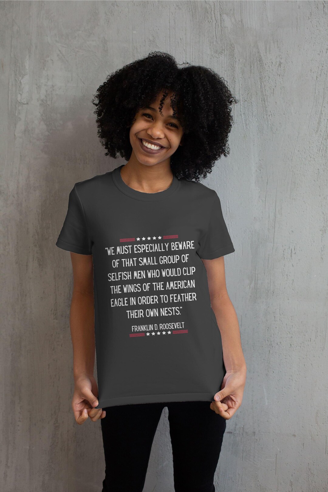 Anti-fascism FDR Pro-democracy Unisex T-shirt Stop the Coup Resist ...