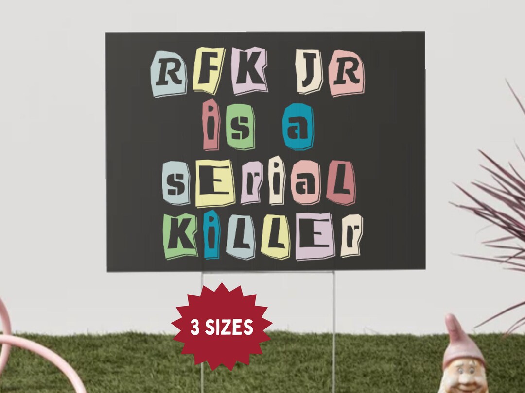Anti-trump RFK JR Protest Yard Sign: Double-sided Pro-vaccine Message ...