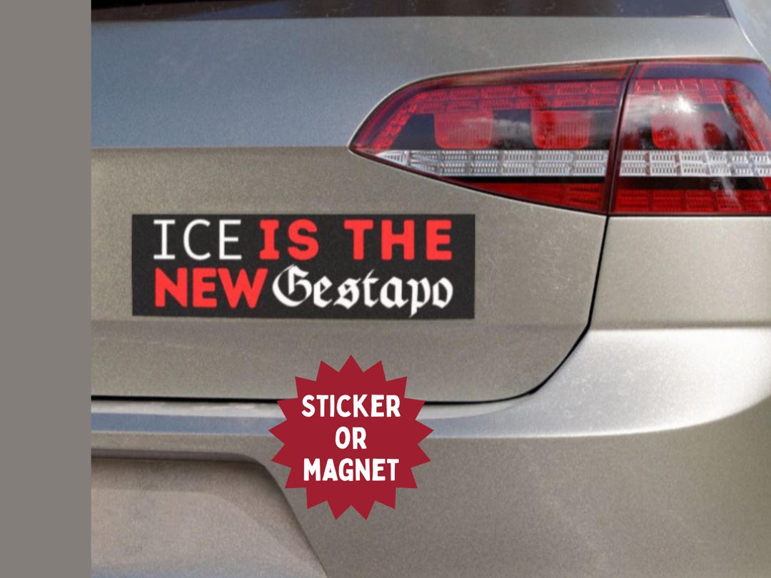 Abolish ICE Bumper Sticker or Magnet: Weatherproof Vinyl - Etsy