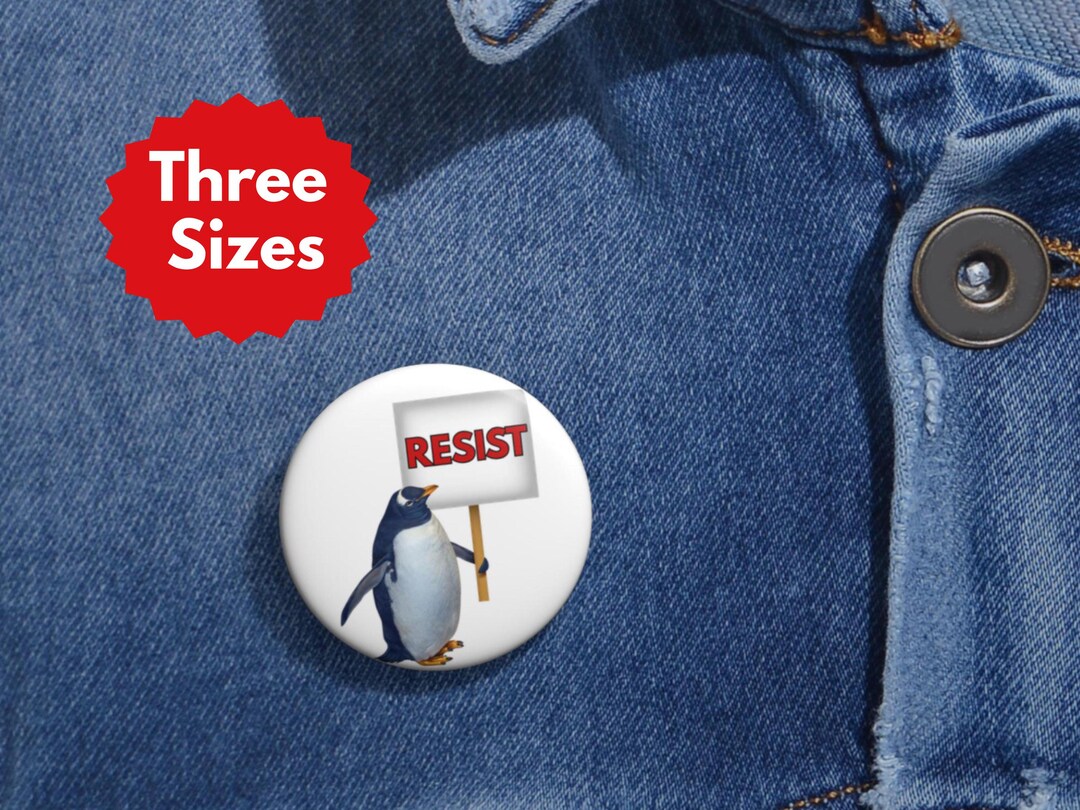 Resistance Penguin Pin: Anti-trump Resist Pins - Etsy