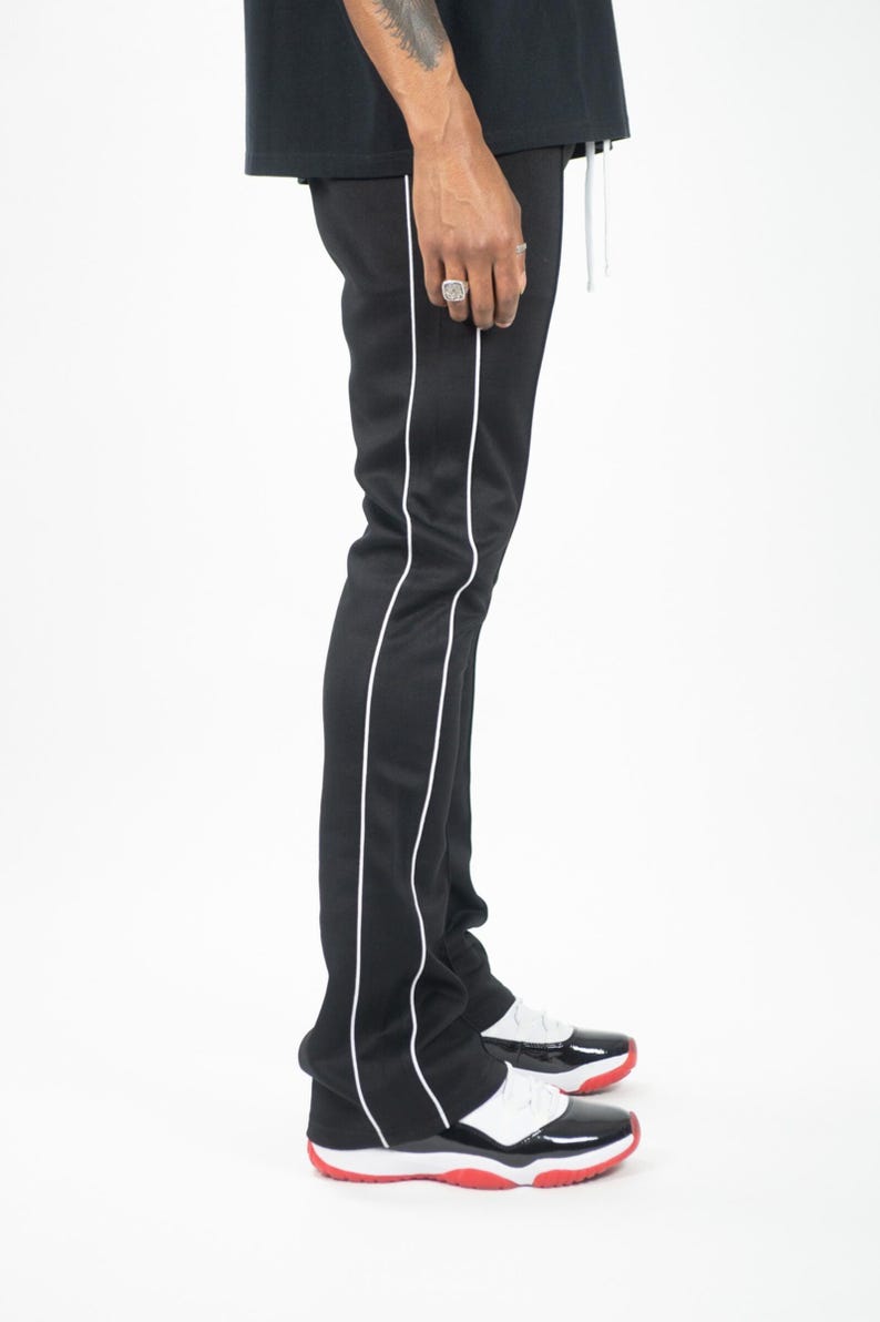 Men's Flare Stacked Track Pants Regular Fit USA - Etsy