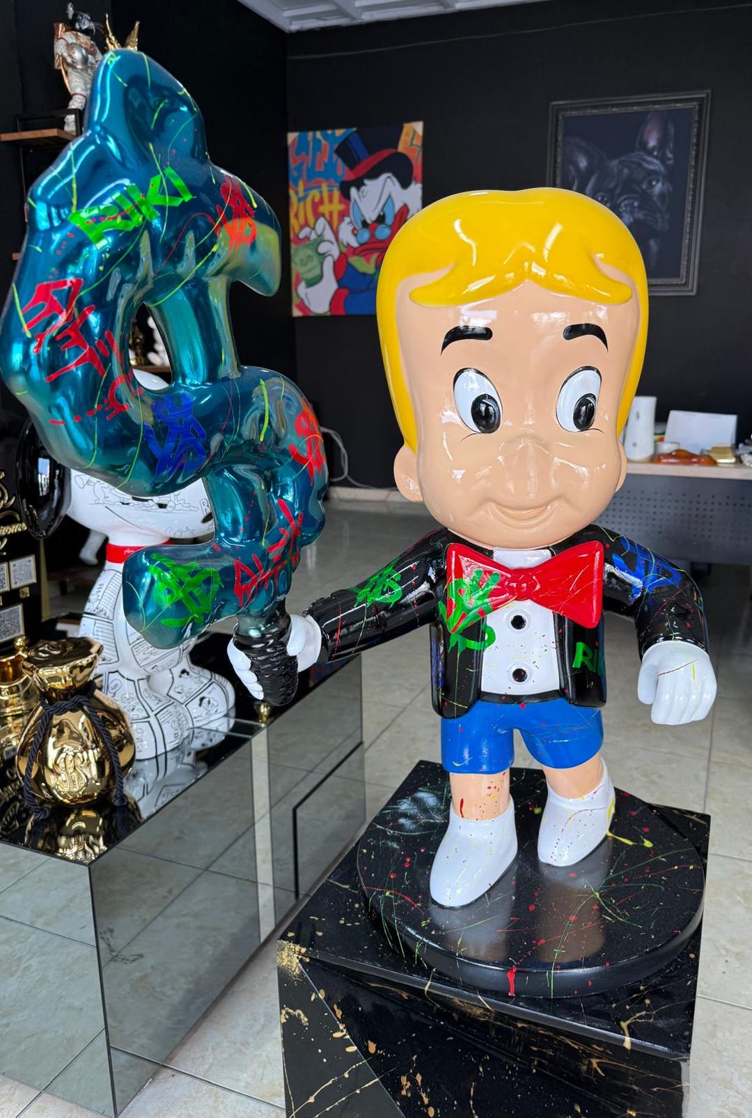 Richie Rich Statue | Classic Cartoon Character Collectible | Pop Art ...