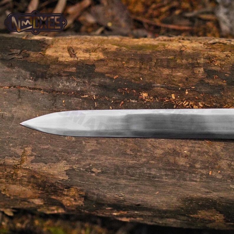 Hand Forged Excalibur Sword, Damascus Steel Blade, Medieval Replica ...