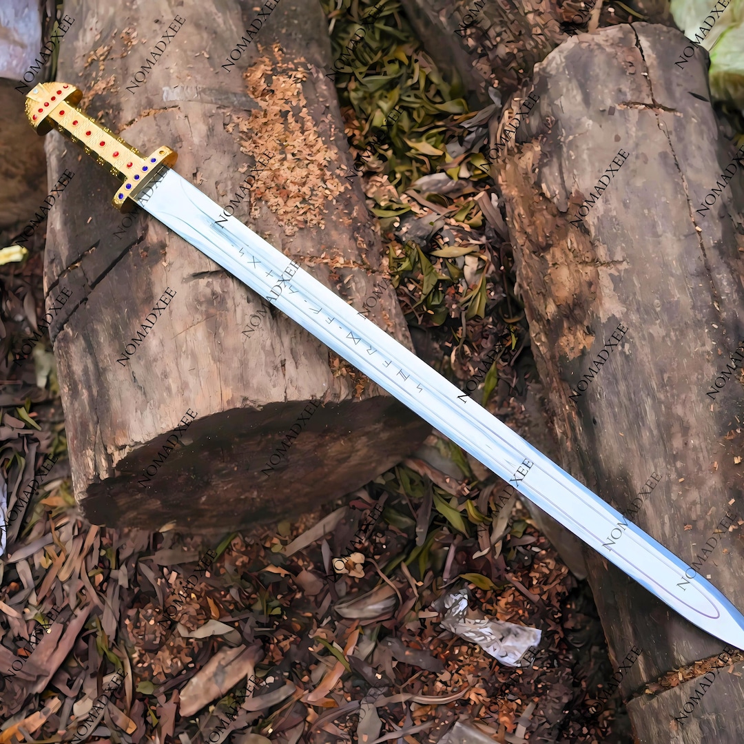 Handmade Viking Sword of Ragnar Lothbrok, Medieval Norse Sword, Battle ...