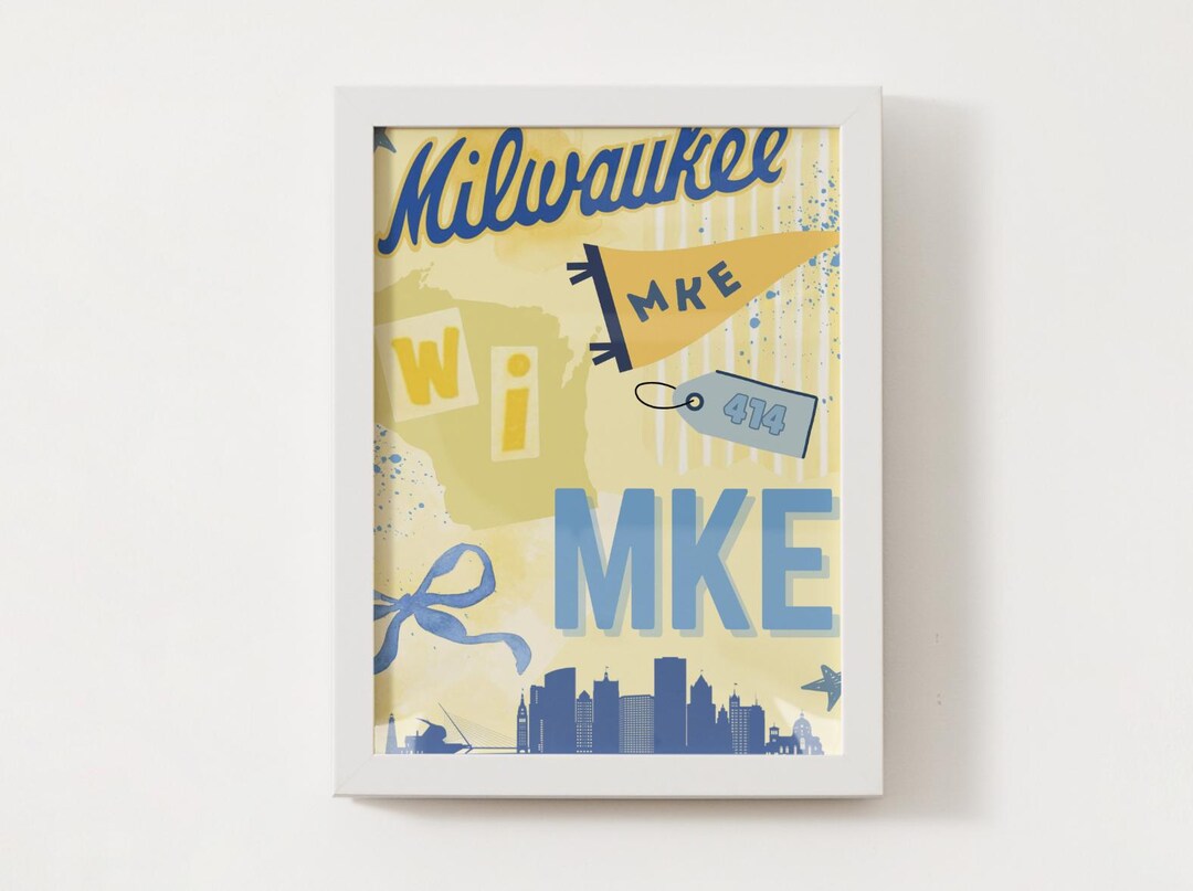 MILWAUKEE Collage Poster - Etsy