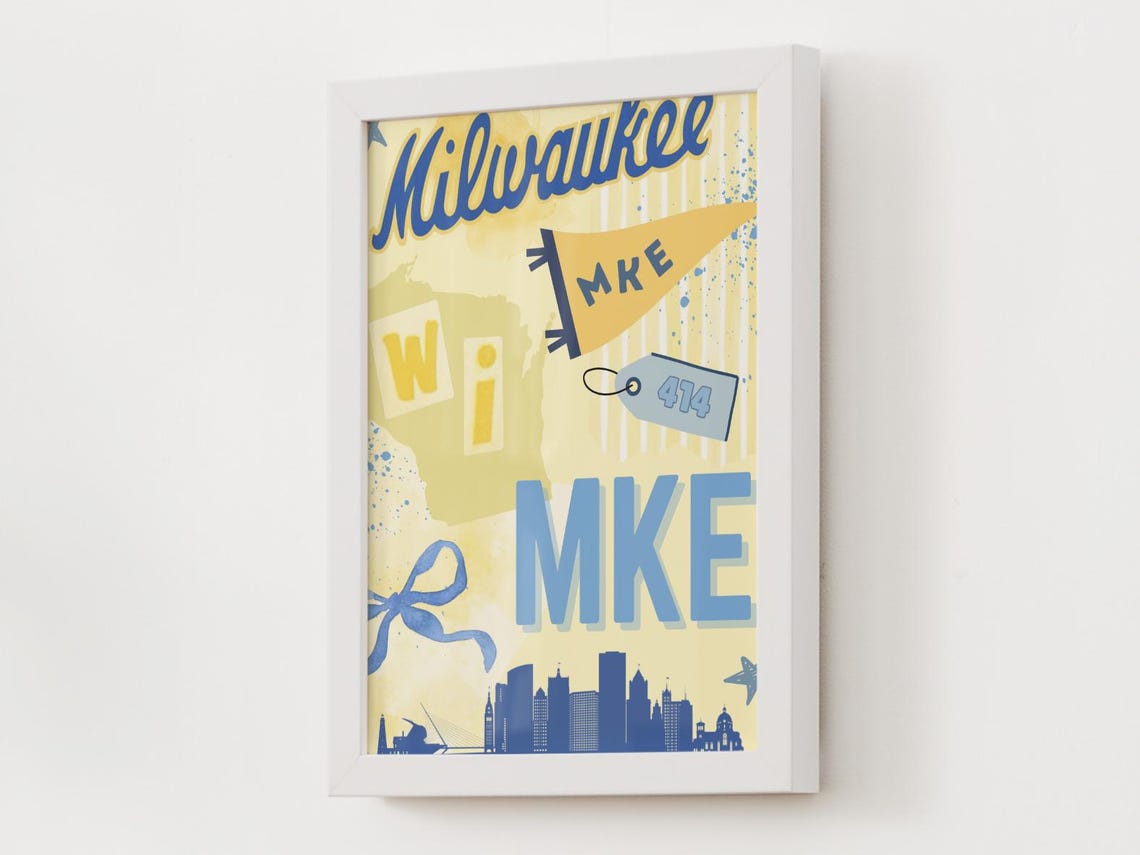 MILWAUKEE Collage Poster - Etsy