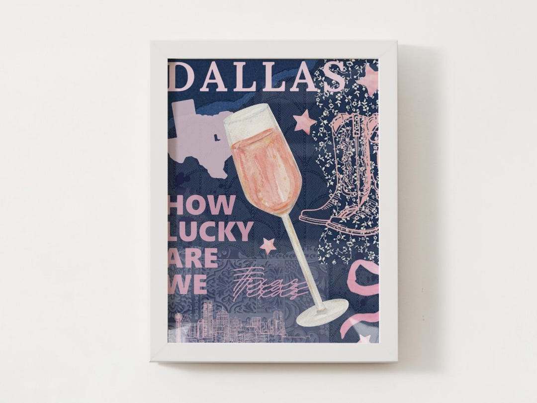 DALLAS Collage Poster - Etsy