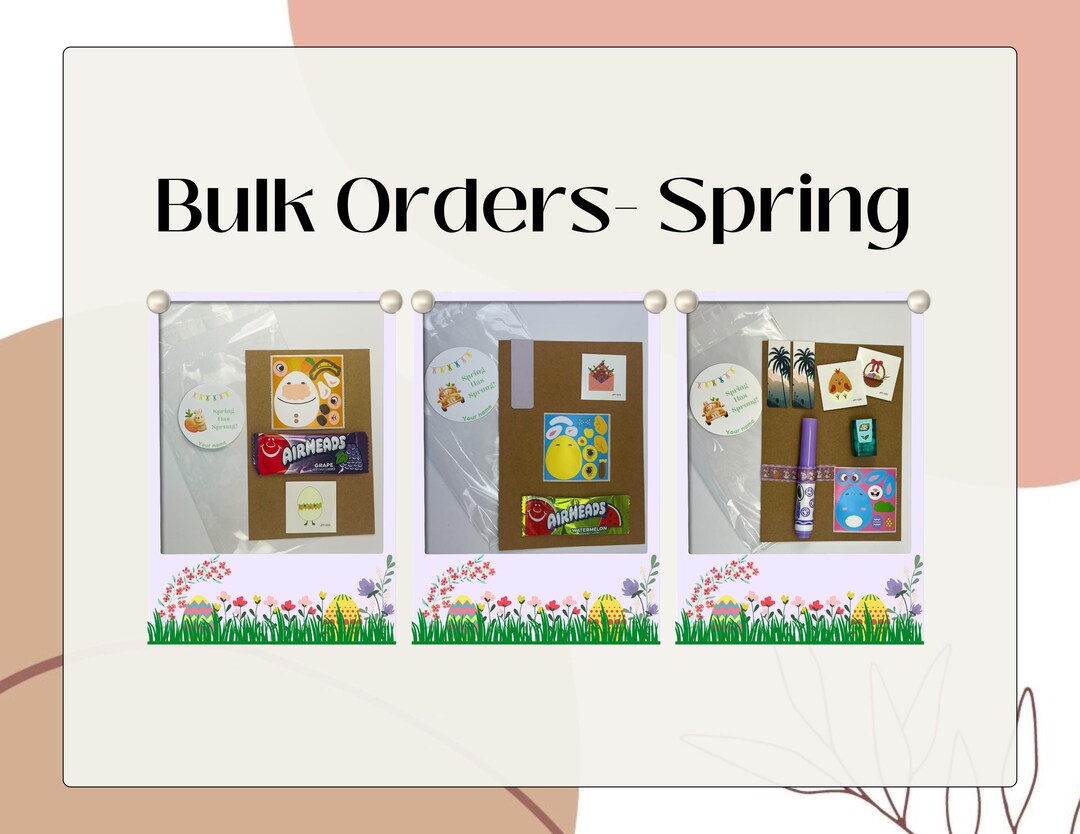 Spring Goodie Bag | Easter Basket Filler | Classroom Party Favor ...