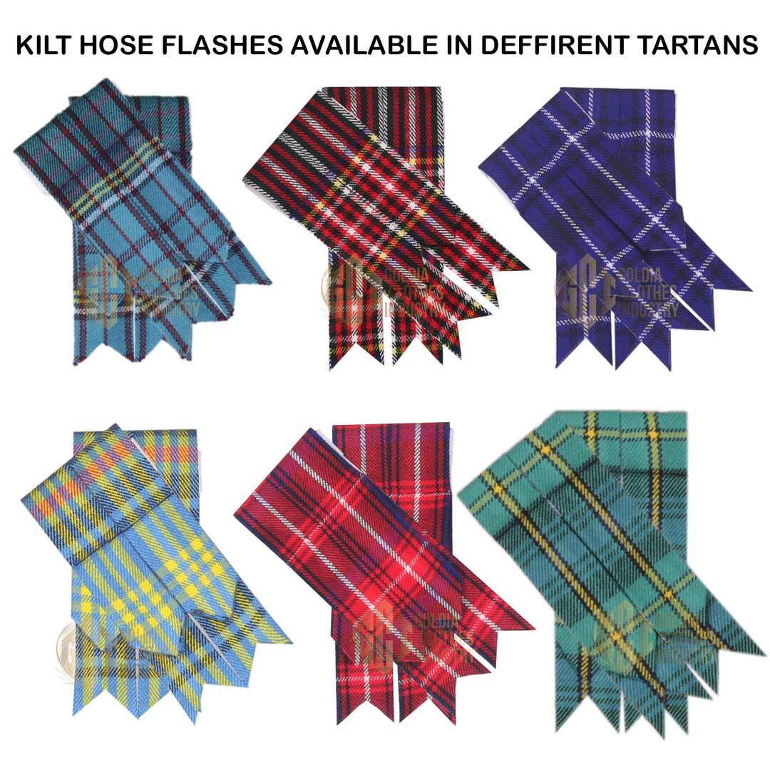Premium Kilt Flashes – Available in Various Tartans - Etsy