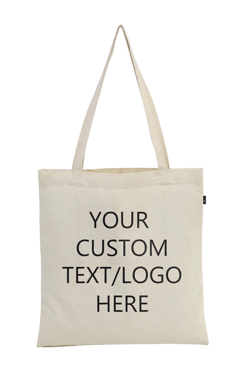 Custom Tote Bags With Your Logo – Personalize Reusable Cotton Canvas Promotional Bags – Eco ...