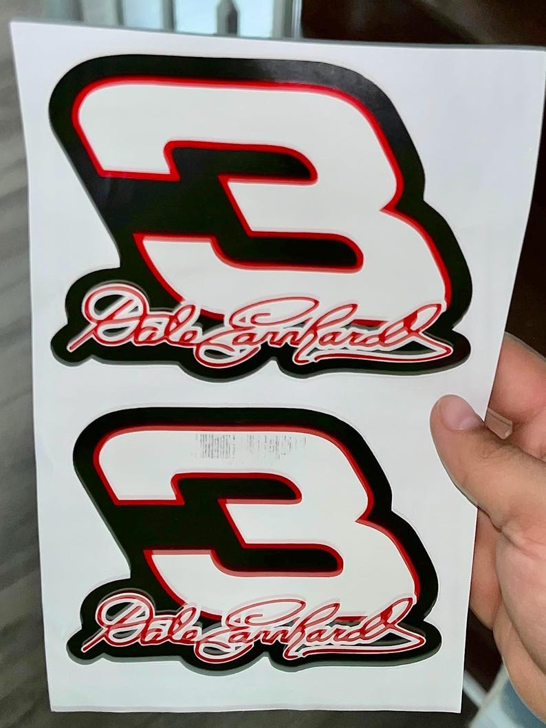 Dale Earnhardt Originalstickers0220 Set of Two (2X) Stickers , Laptop ...