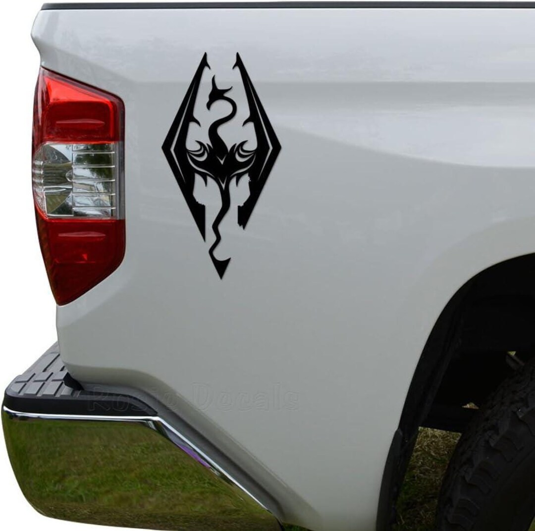 Rosie Decals Skyrim Dragon Gaming Die Cut Vinyl Decal Sticker for Car ...