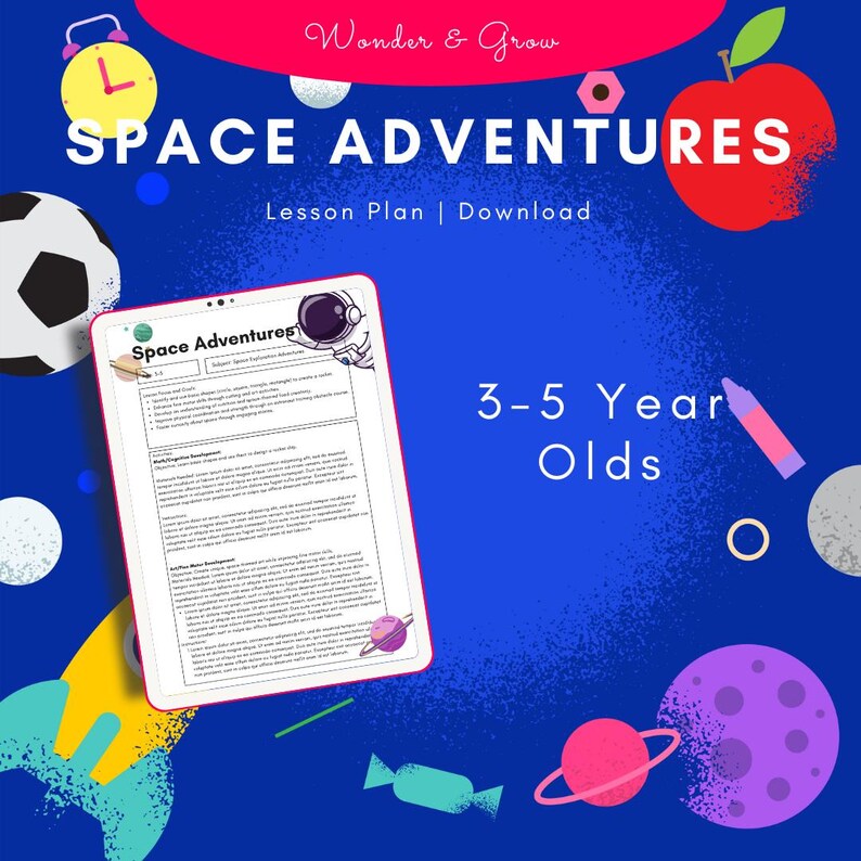 Explore the Universe From Home: Space-themed Lesson Plan for 3-5 Year ...