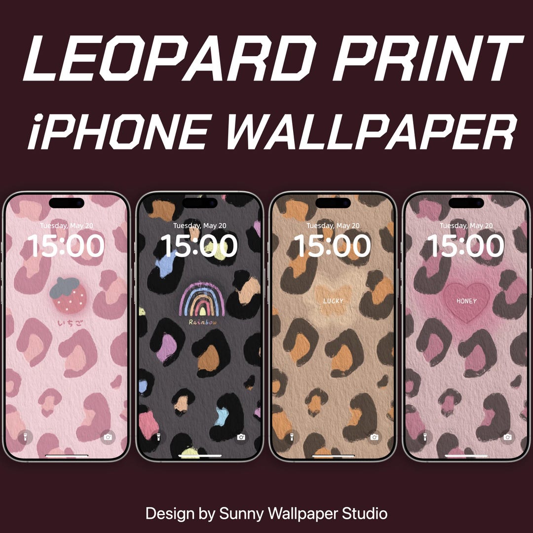 Leopard iPhone Wallpapers, Animal Print Lock Screen, Cheetah Smart ...