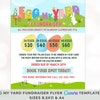 Egg My Yard Fundraiser Flyer Template, Canva Editable Easter Fundraiser ...