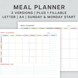 Blank Monthly Calendar in Spanish, Monthly Planner in Spanish ...