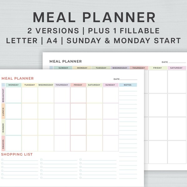 Blank Monthly Calendar in Spanish, Monthly Planner in Spanish ...