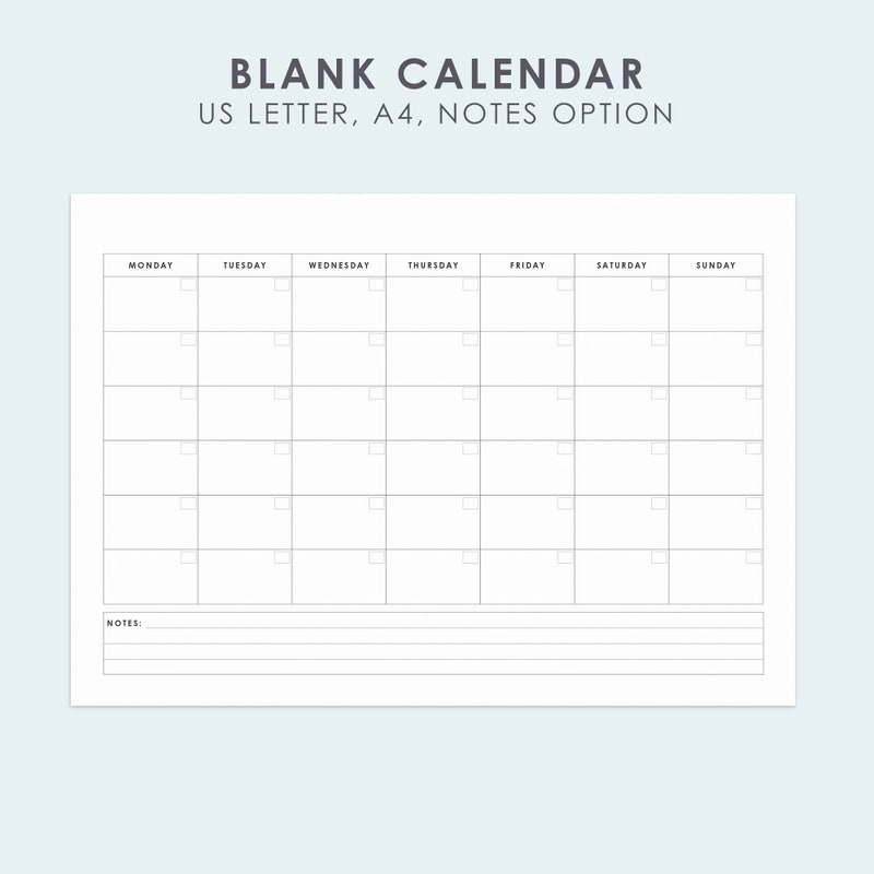 Large Desk Planner Blank - Etsy