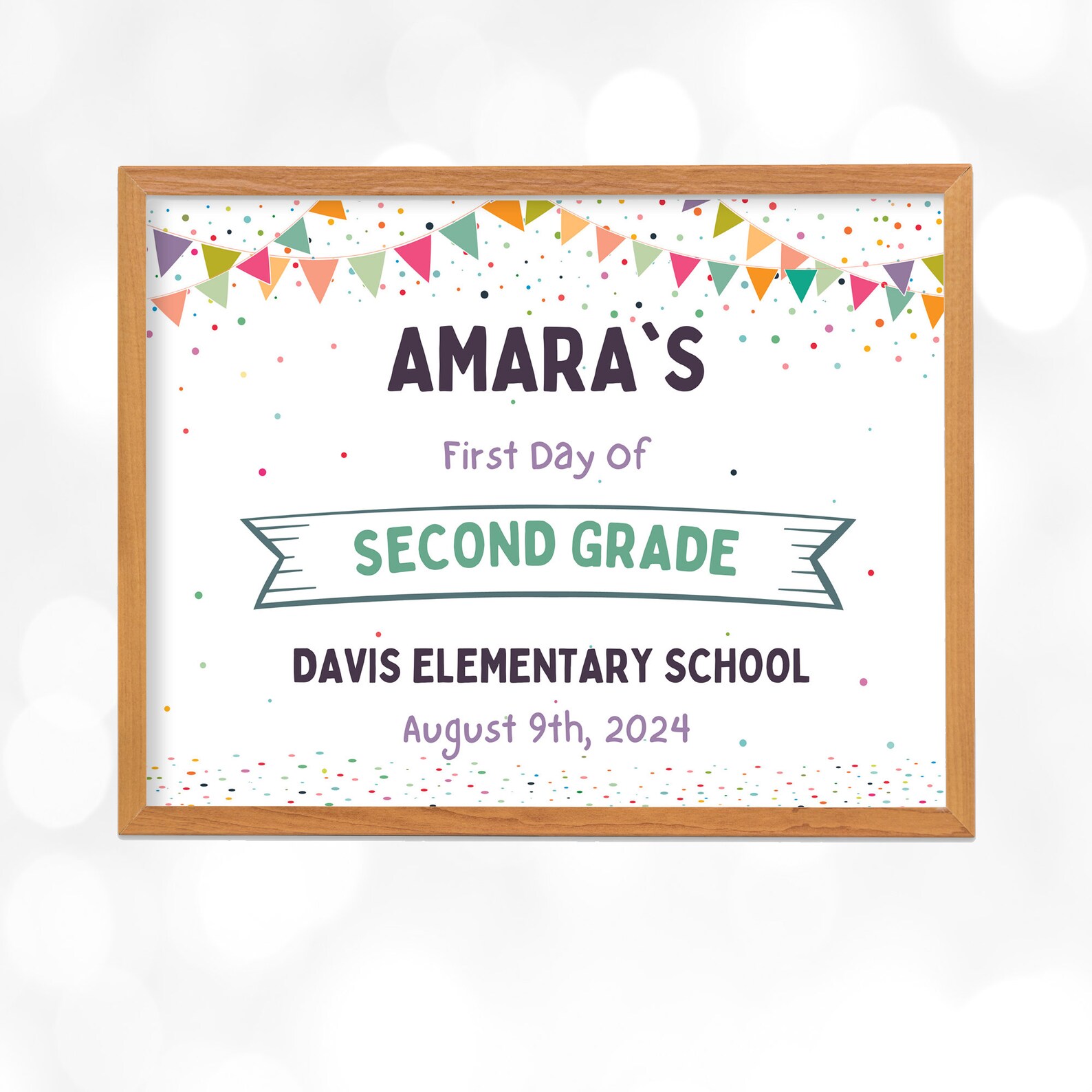 Editable Back to School Sign, Elementary School Flyer, Reusable First ...