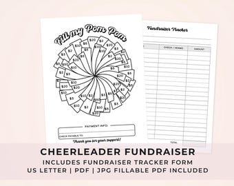 Printable Cheer Fundraiser, Fill My Bow Fundraiser Flyer and Form ...