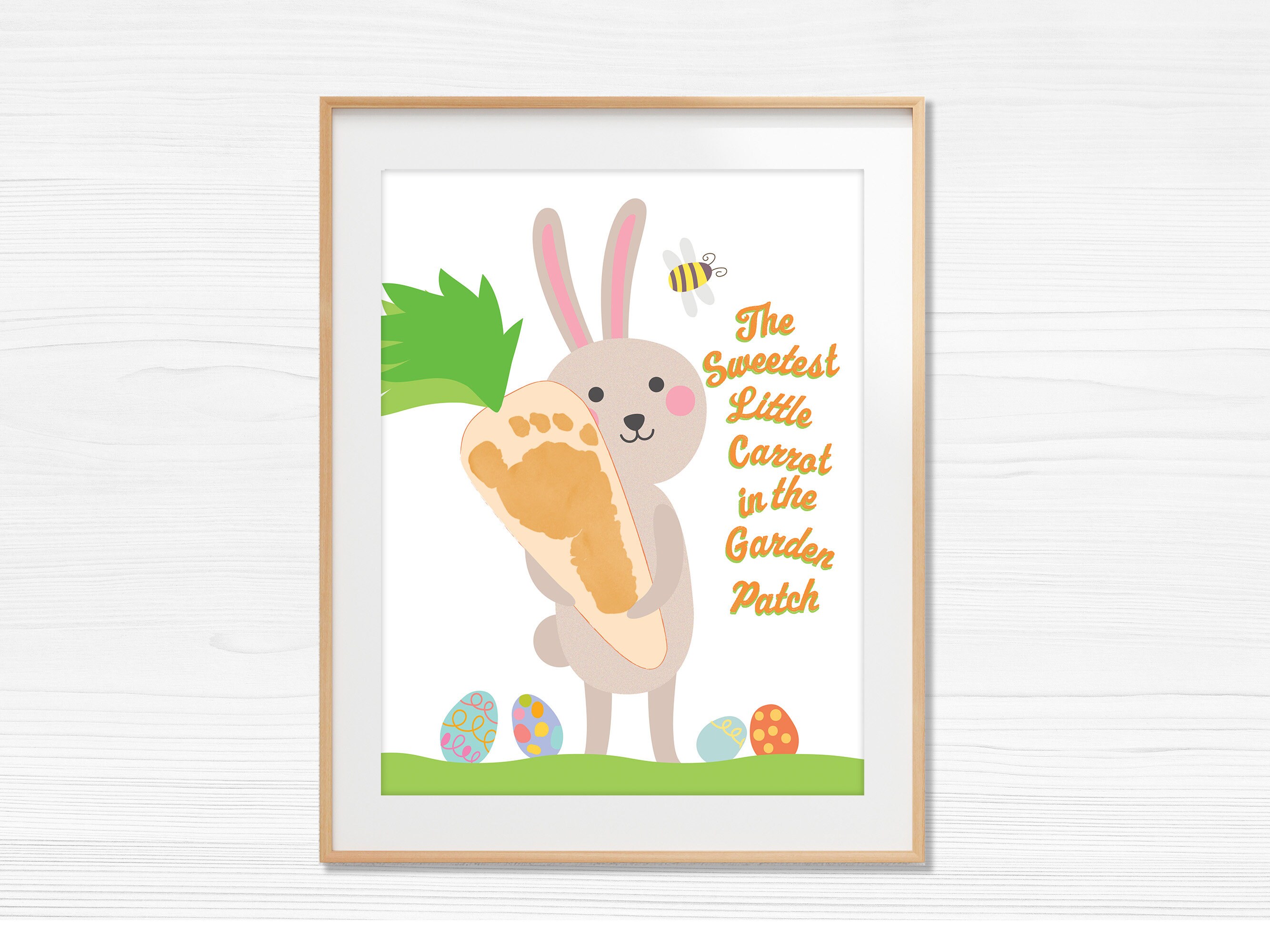 Easter Bunny Handprint Footprint Art, Happy Easter Baby and Toddler ...