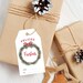Feliz Navidad Gift Tag Printable, Felices Fiestas Gift Tag, Fillable ...