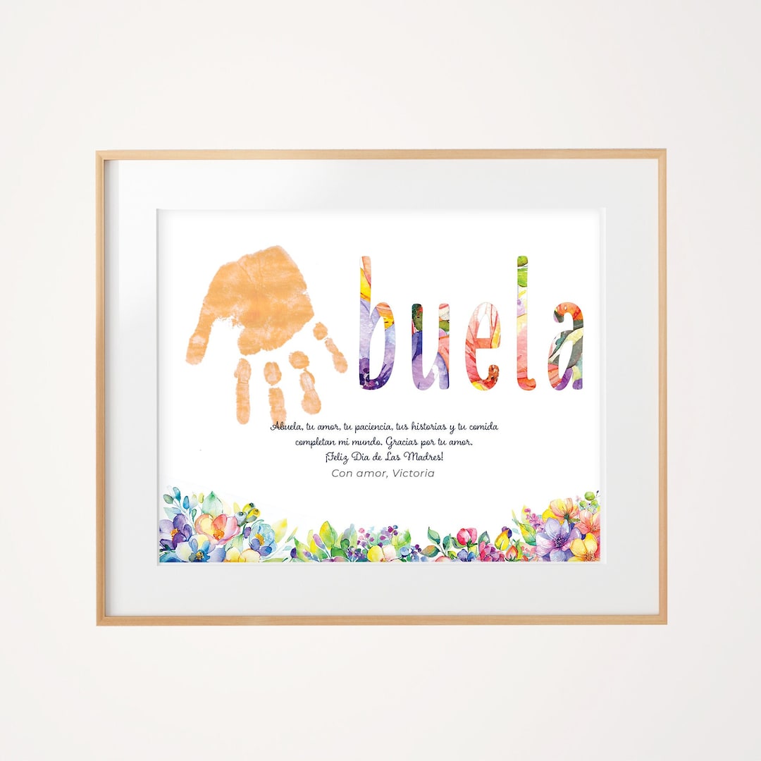 Mother's Day and Birthday Gift for Abuela, DIY Keepsake for Grandma in ...