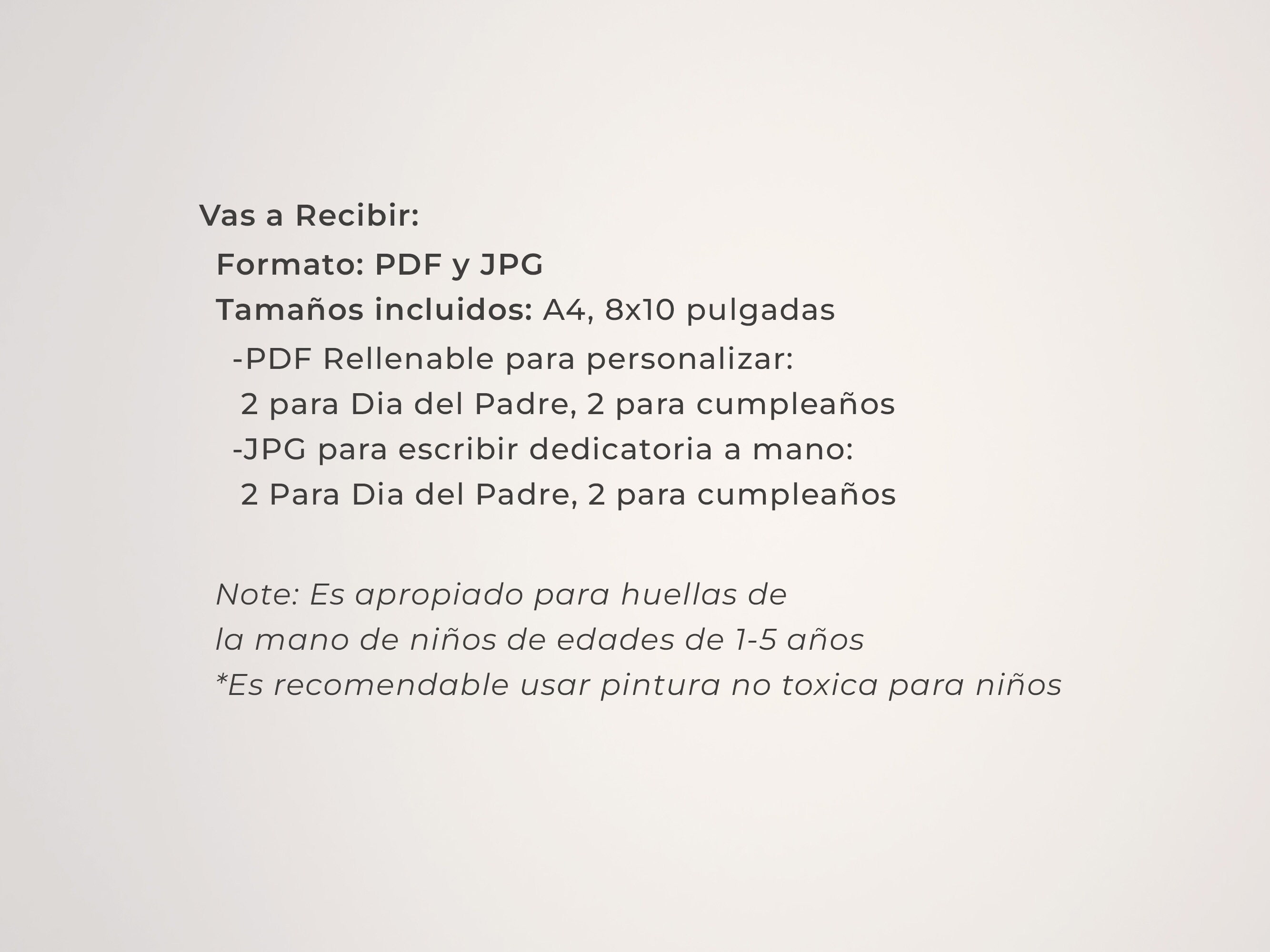 Papa Handprint Art in Spanish, DIY Personalizable Father's Day/birthday ...