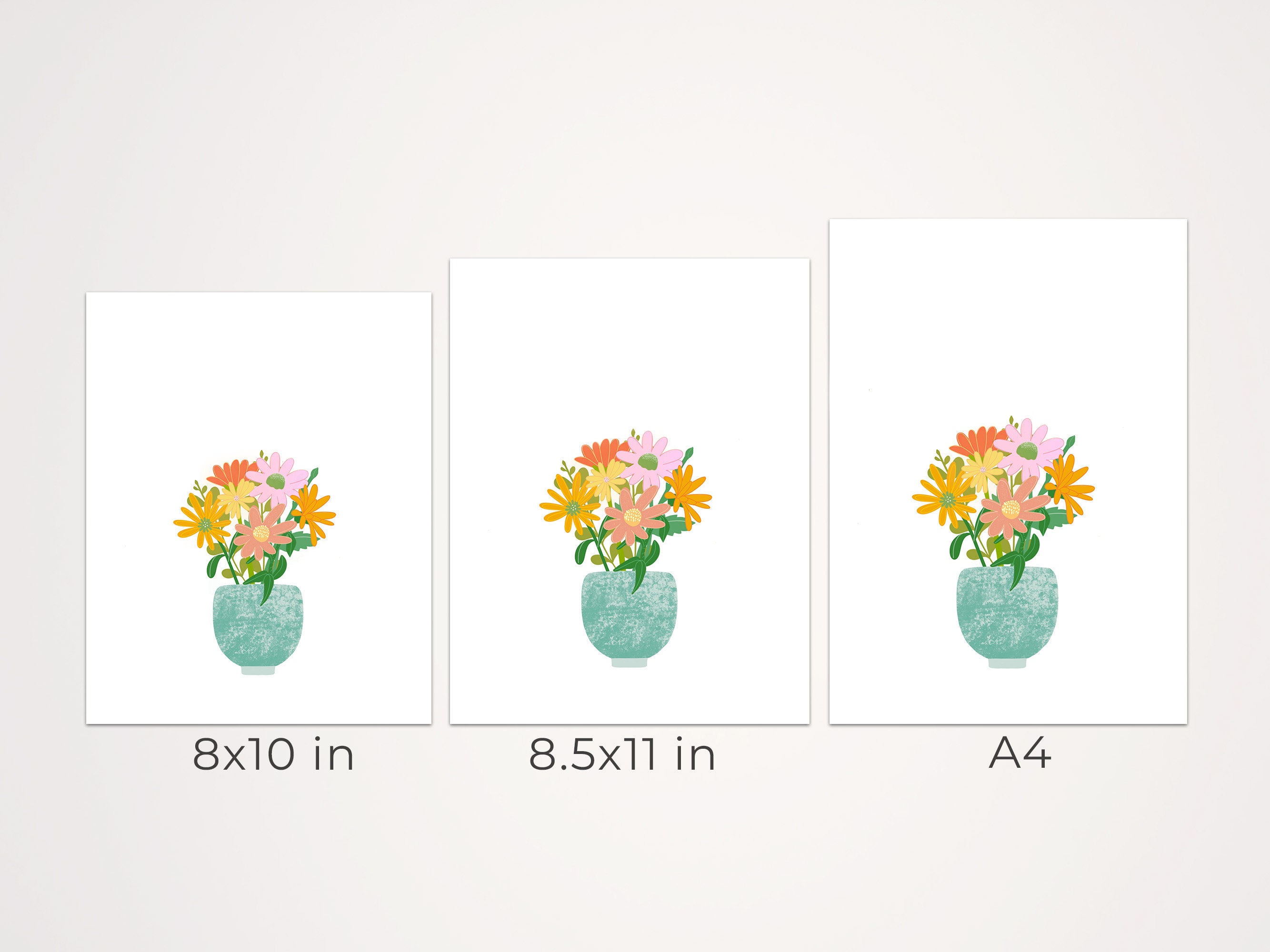 Flower Handprint Art: Personalized Keepsake Gift (PDF) - Etsy