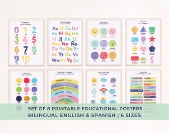 Quarterhouse Beginner Spanish - Shapes Poster, Spanish and ESL ...