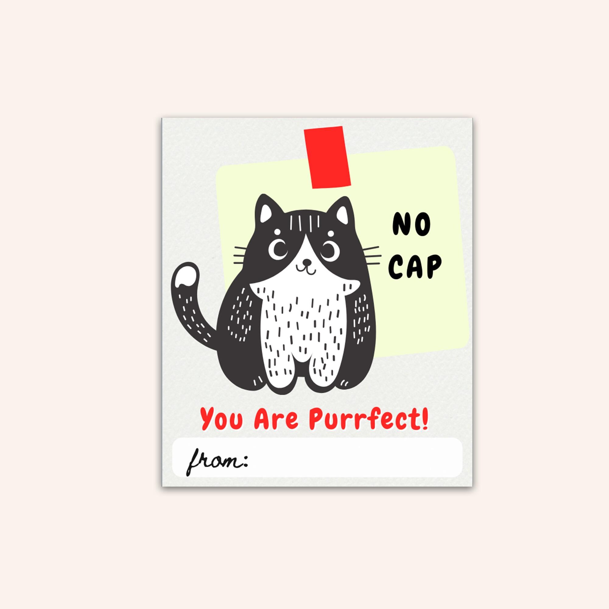 Printable Cute Cats Valentine's Day Cards for Kids – Classroom ...