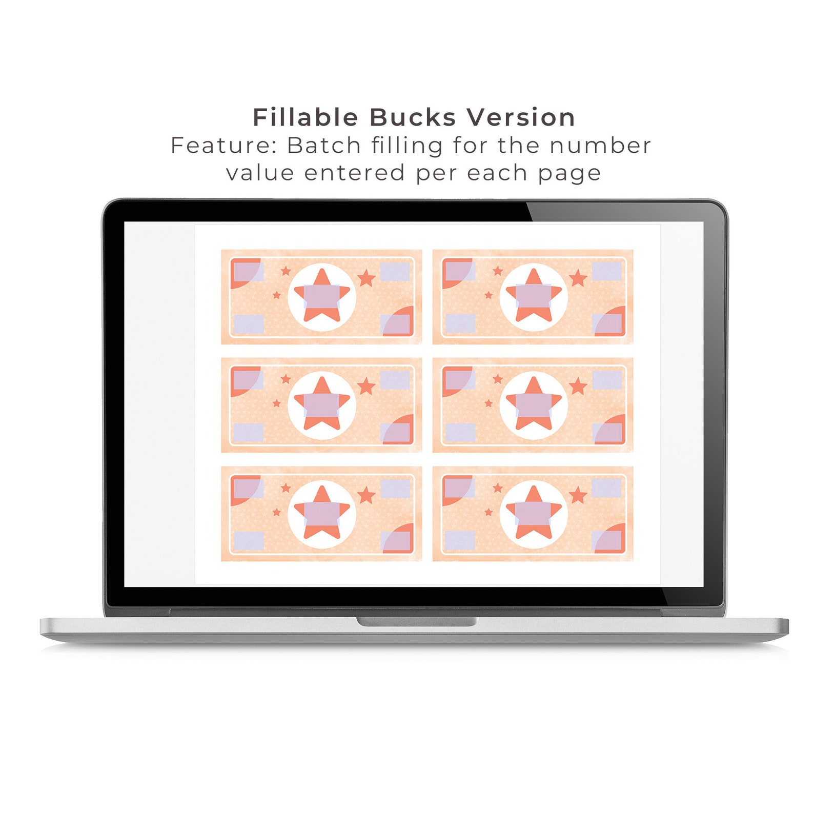 Editable Kids Rewards Bucks With Chore Chart, Editable Play Money ...