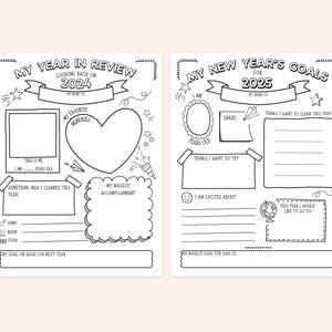 2026 New Year's Goals Activity Page: Kids Printable Journal (PDF) - Etsy