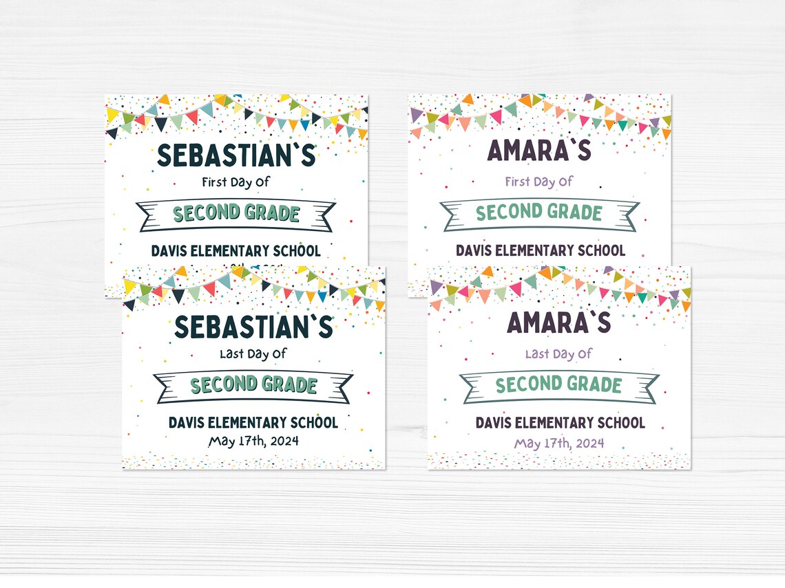 Editable Back to School Sign, Elementary School Flyer, Reusable First ...