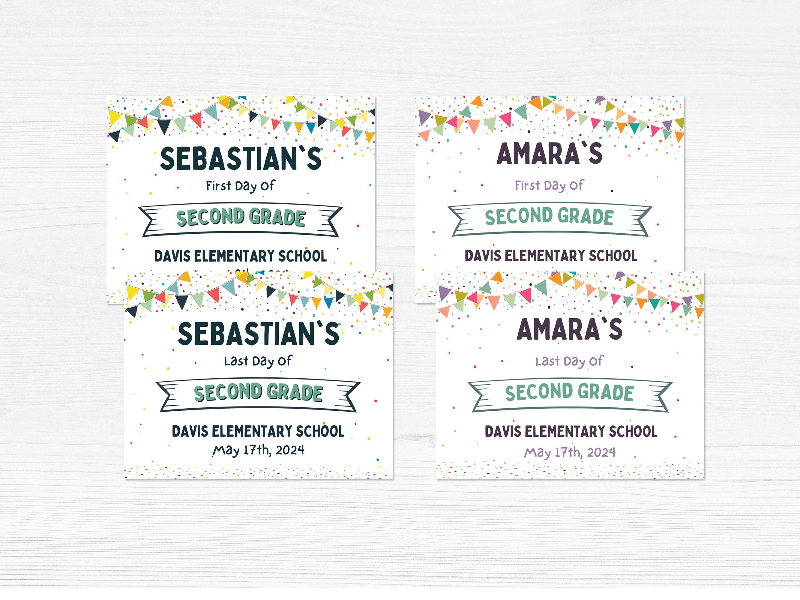 Editable Back to School Sign, Elementary School Flyer, Reusable First ...