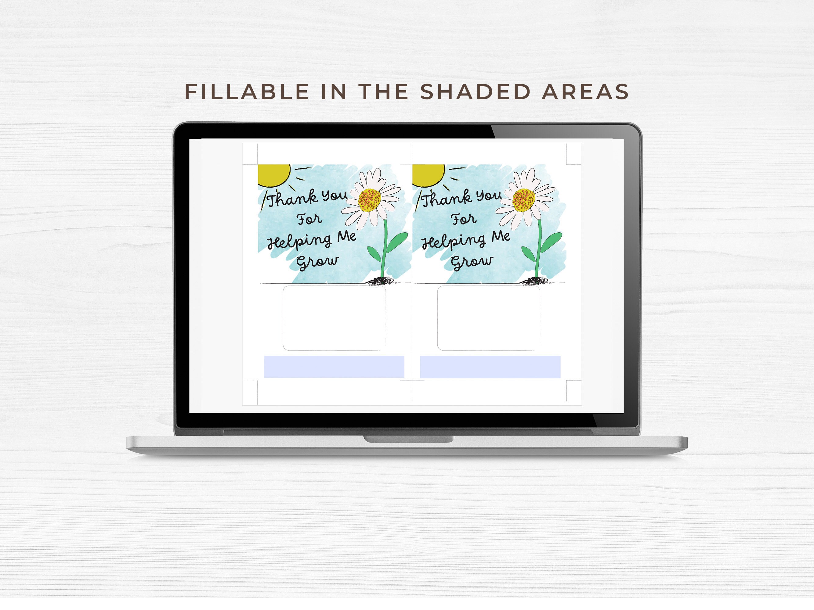 Printable Teacher Appreciation Week Gift Card Holder Fillable PDF for ...