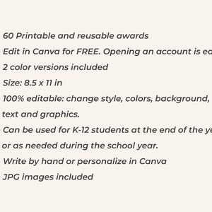 Retro Student Awards Canva Template, Groovy Awards Certificates for ...