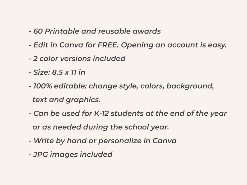 Retro Student Awards Canva Template, Groovy Awards Certificates for ...