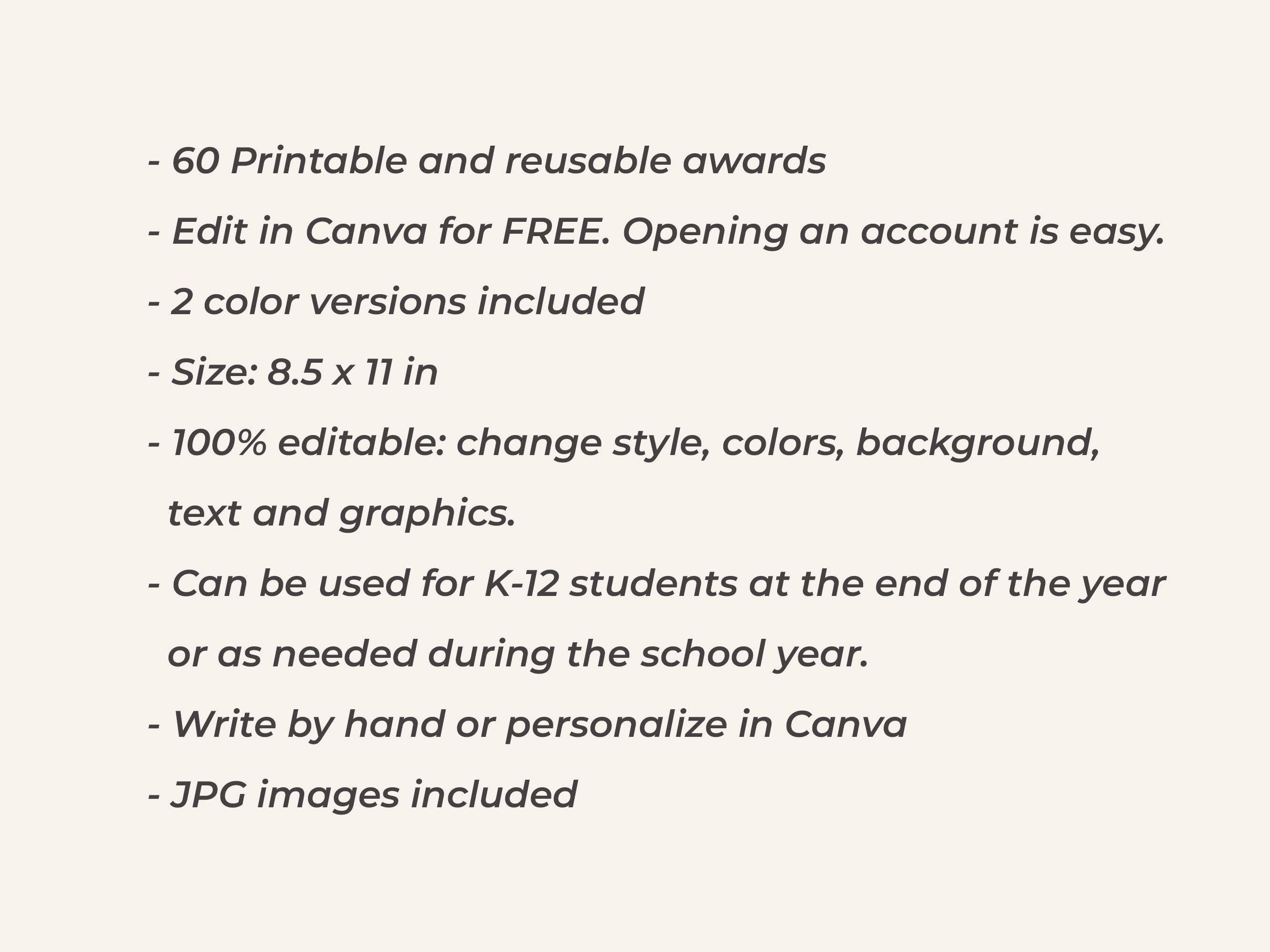 Retro Student Awards Canva Template, Groovy Awards Certificates for ...