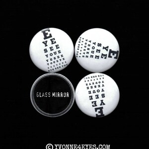 Eye Chart Pocket Mirror.eye See You Eye Chart.pocket Mirror.eye Chart ...